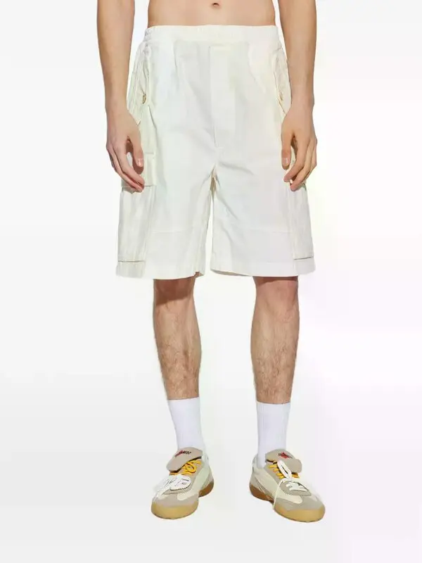 Dsquared2 Ripstop Cargo Shorts With Elasticated Waistband - Neutrals