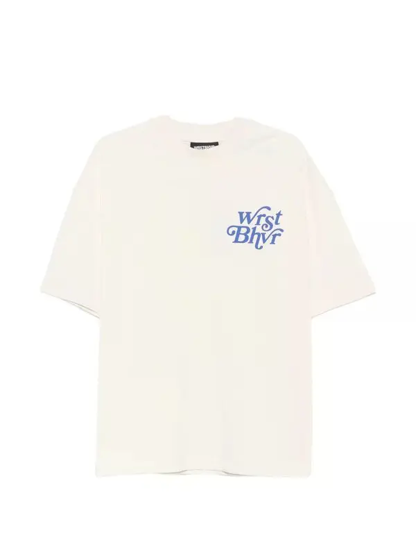 WRSTBHVR Reen V2 Logo-print Drop-shoulder T-shirt