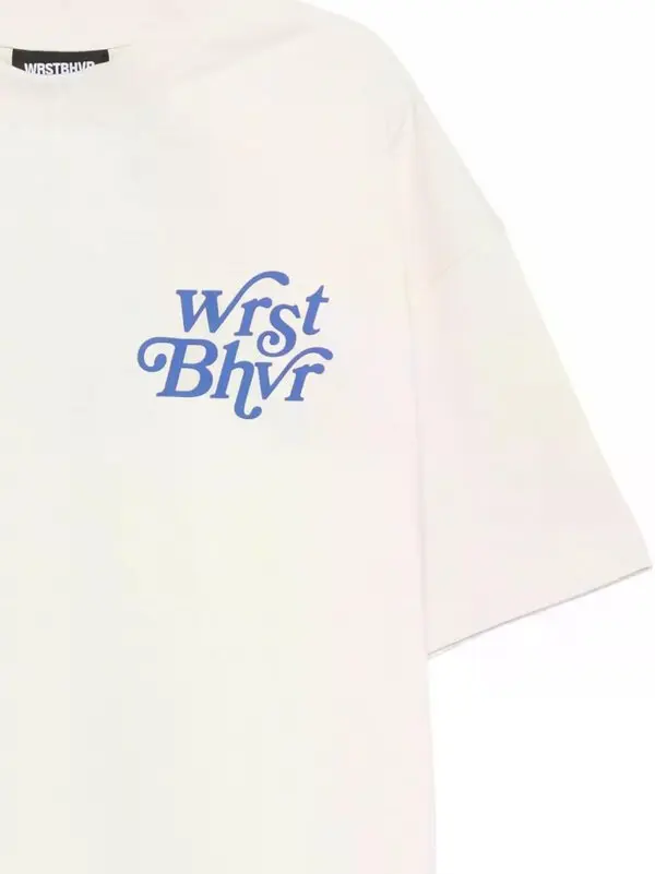 WRSTBHVR Reen V2 Logo-print Drop-shoulder T-shirt
