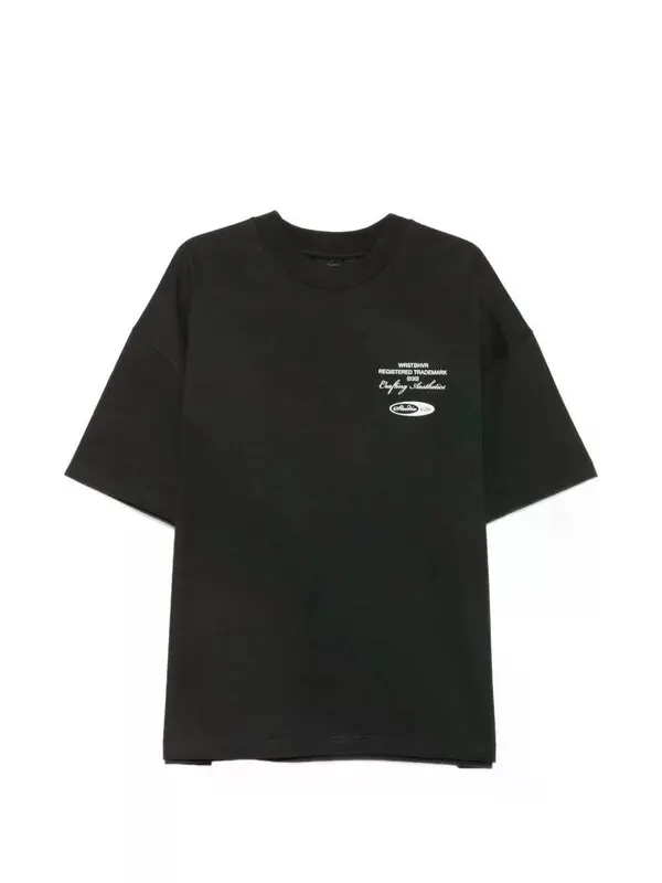 WRSTBHVR Studio V13 Logo-print Drop-shoulder T-shirt
