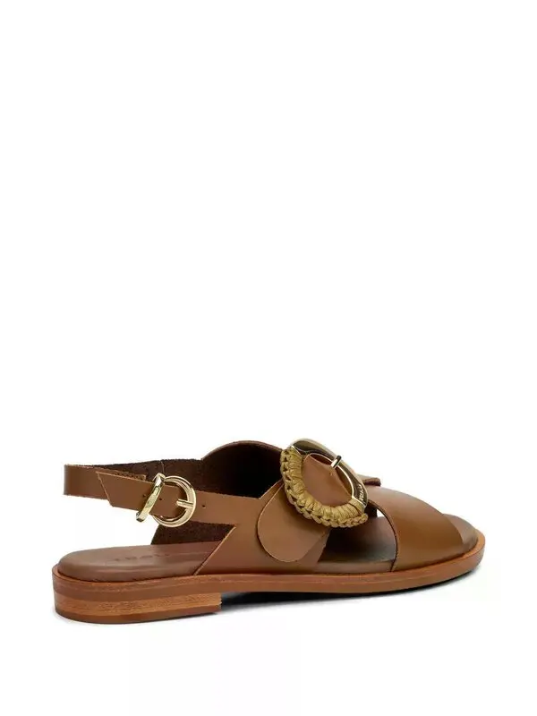 FRAU Round-buckle Leather Sandals