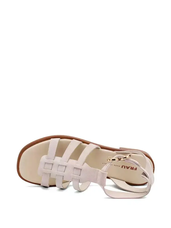 FRAU Cage-design Open Toe Sandals - Neutrals