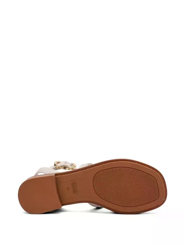 FRAU Cage-design Open Toe Sandals - Neutrals