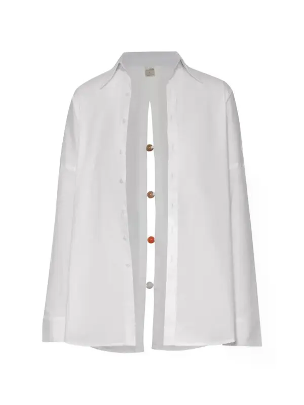 BAOBAB Wayra Resin-stones Back-slit Shirt