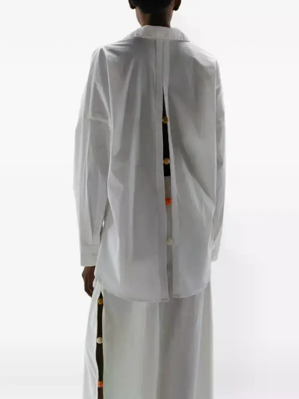 BAOBAB Wayra Resin-stones Back-slit Shirt
