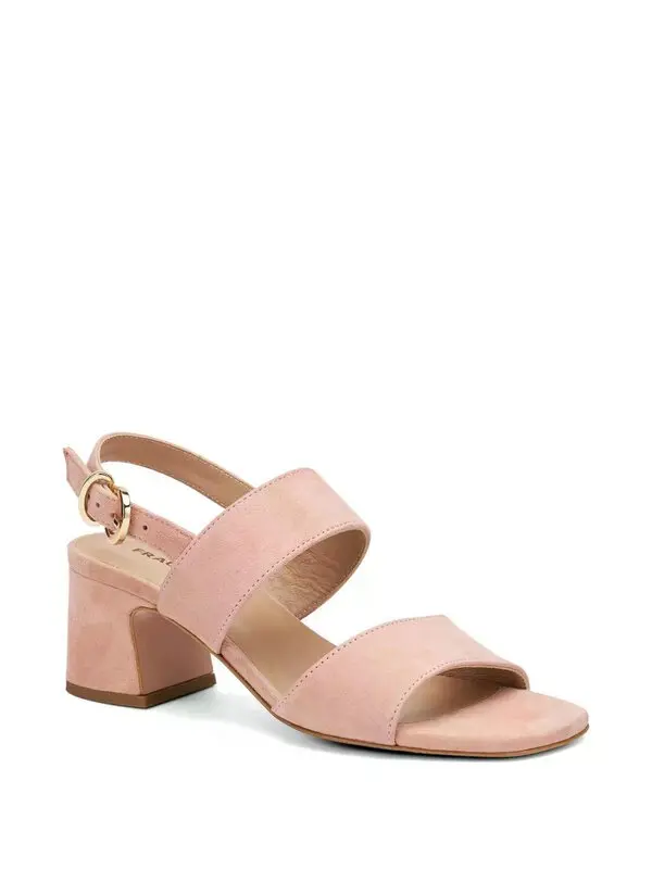 FRAU Block-heel Suede Sandals - Pink