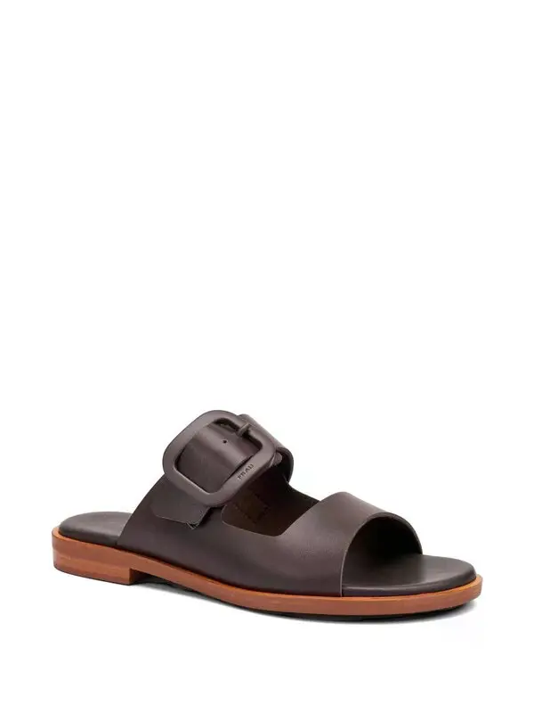 FRAU Buckle-fastening Leather Sandals - Brown