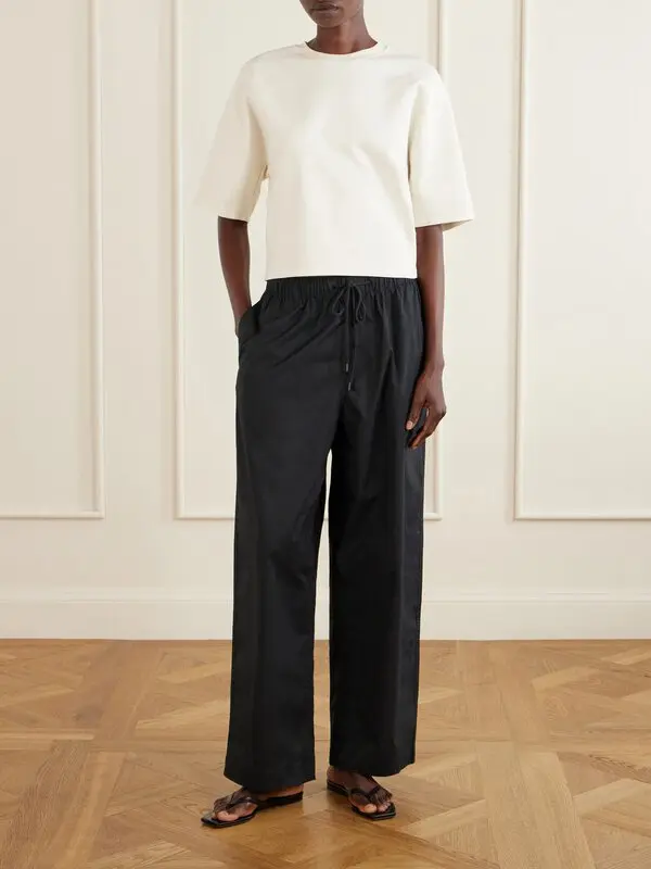 SKIMS Cotton-blend Straight-leg Pants