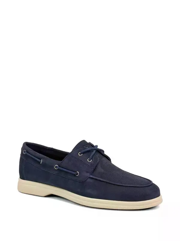 FRAU Lace-up Boat Shoes - Blue