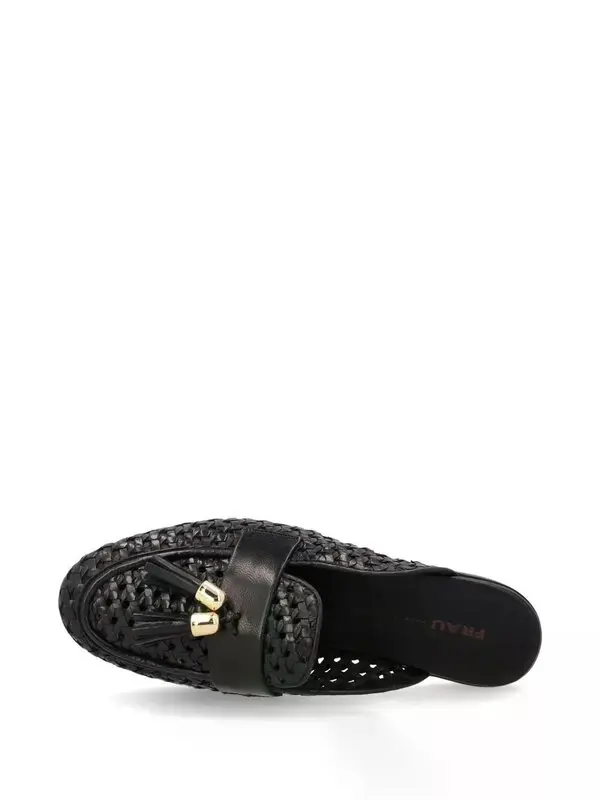 FRAU Woven Mules With Tassel Detail
