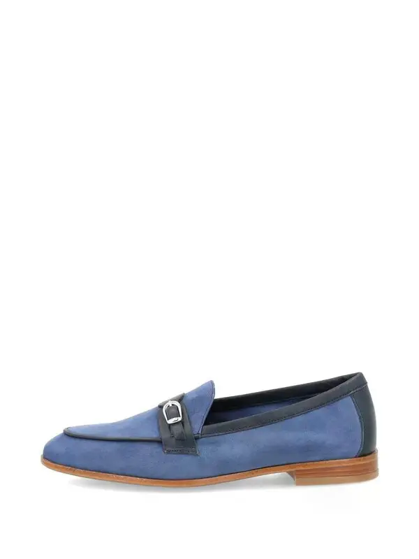 FRAU Buckle-detail Suede Loafers