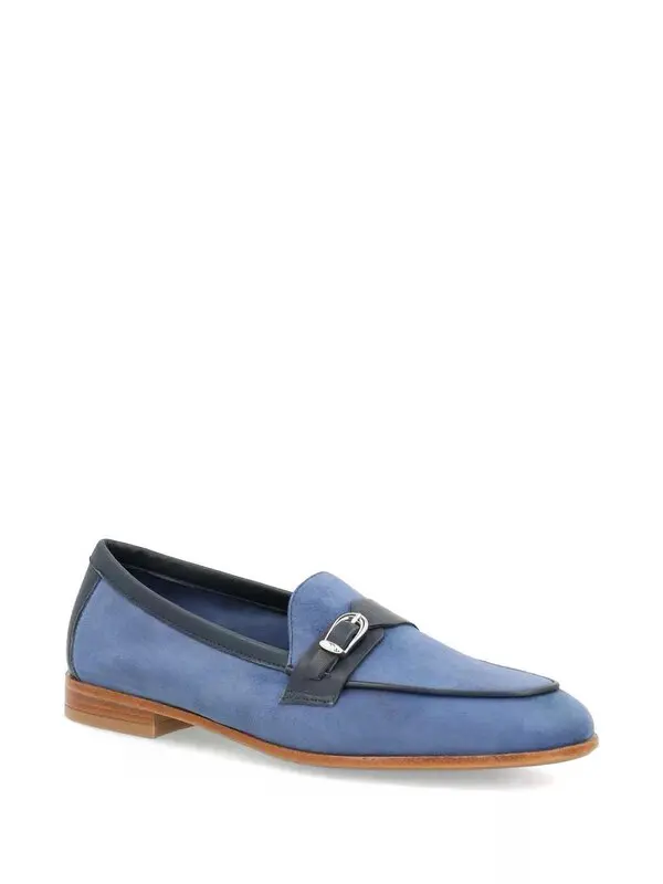 FRAU Buckle-detail Suede Loafers