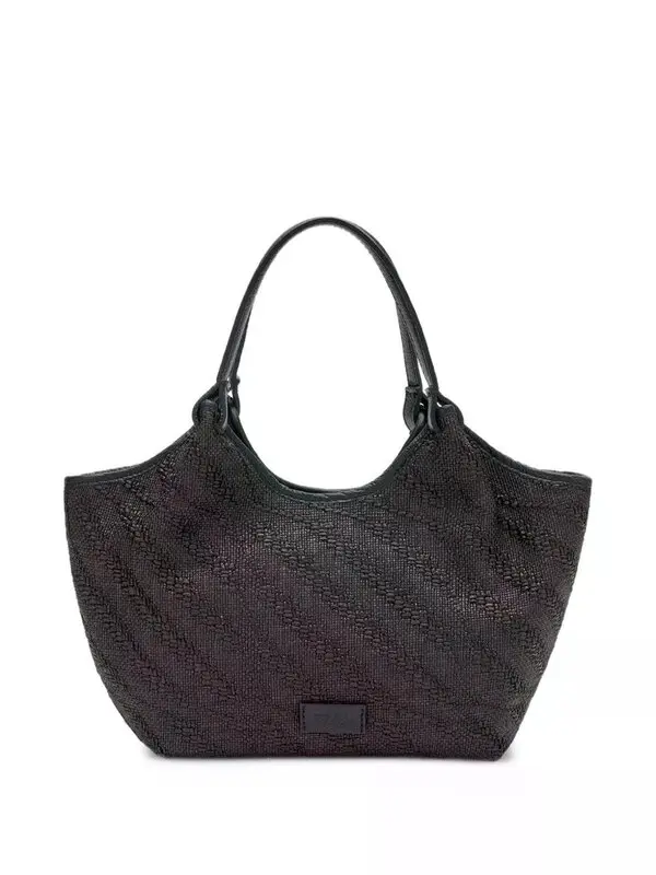 FRAU Mini Herringbone-effect Tote Bag