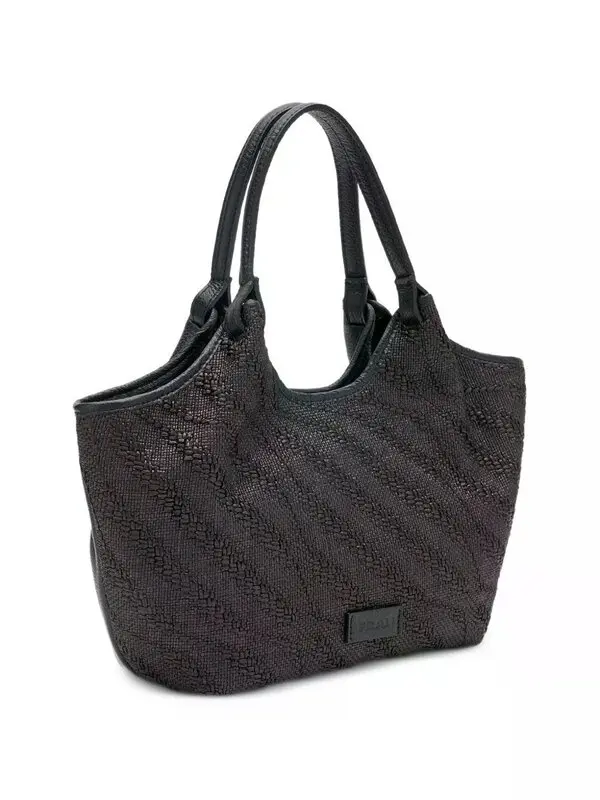 FRAU Mini Herringbone-effect Tote Bag