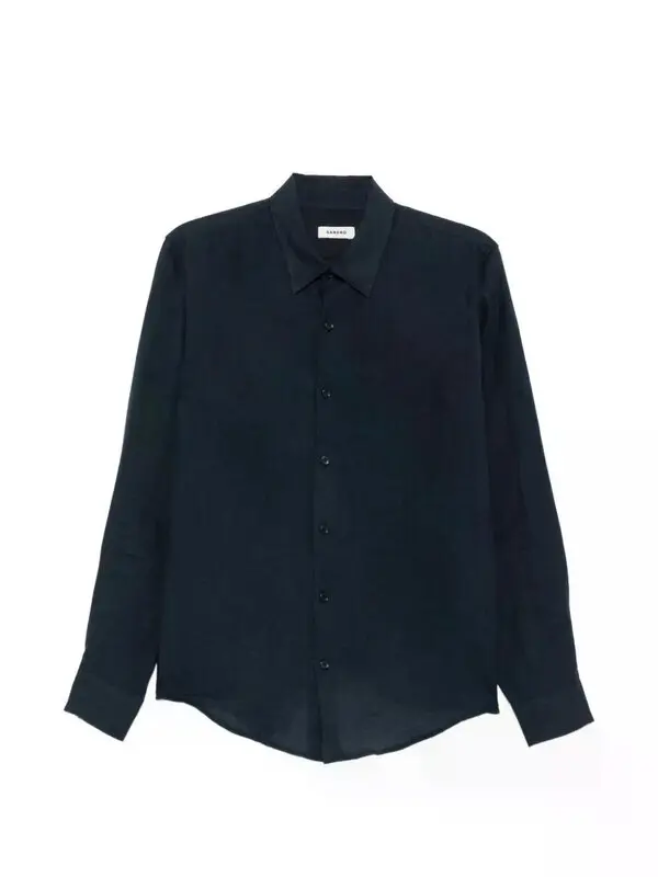 Sandro Linen Shirt - Blue