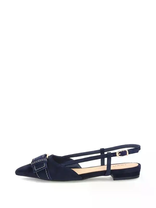 FRAU Buckle-detail Suede Slingbacks