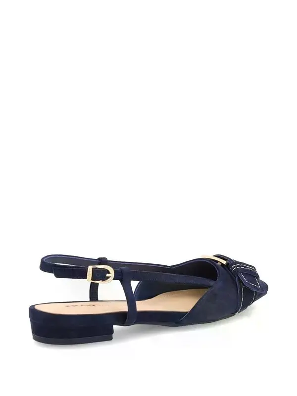 FRAU Buckle-detail Suede Slingbacks