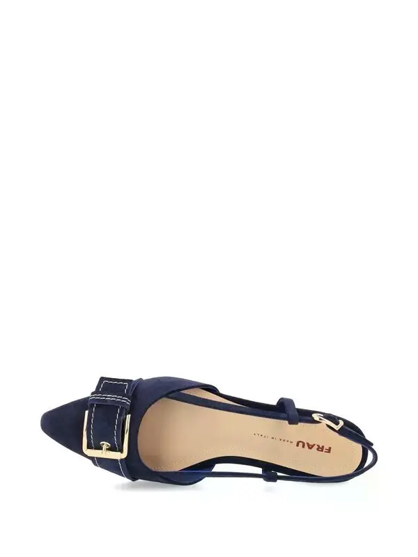 FRAU Buckle-detail Suede Slingbacks