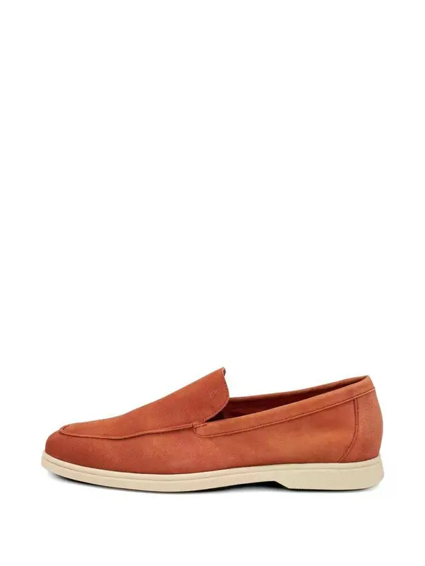 FRAU Suede Slip-on Loafers - Orange