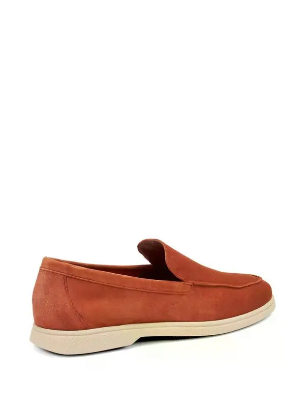 FRAU Suede Slip-on Loafers - Orange
