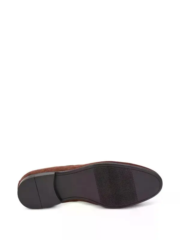 FRAU Tassel Suede Loafers - Brown