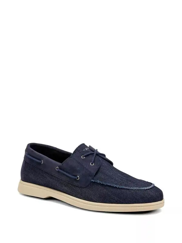 FRAU Lace-up Denim Boat Shoes