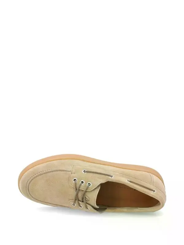 FRAU Suede Boat Shoes - Neutrals