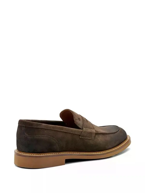 FRAU Distressed Suede Loafers