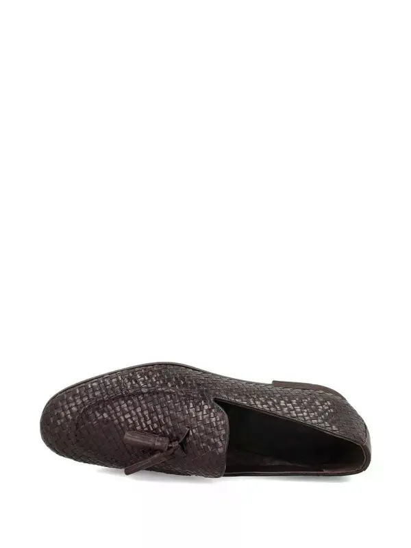 FRAU Woven Loafers With Tassel - Brown
