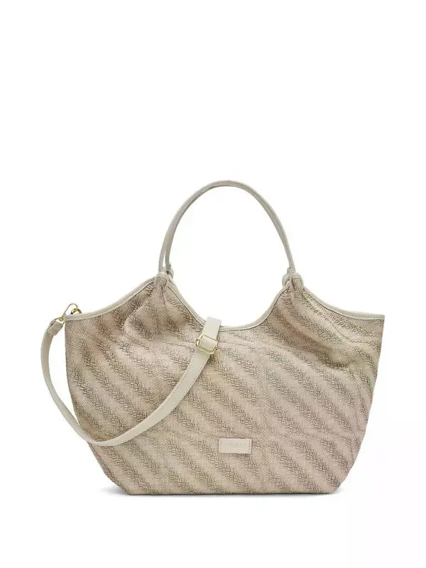 FRAU Herringbone-effect Tote Bag