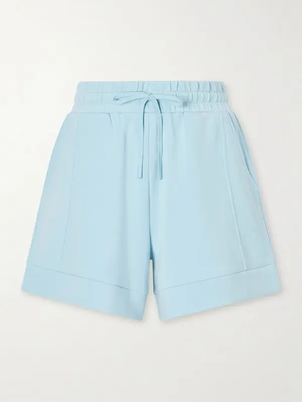 Varley Atrium Jersey High-rise Shorts - Blue