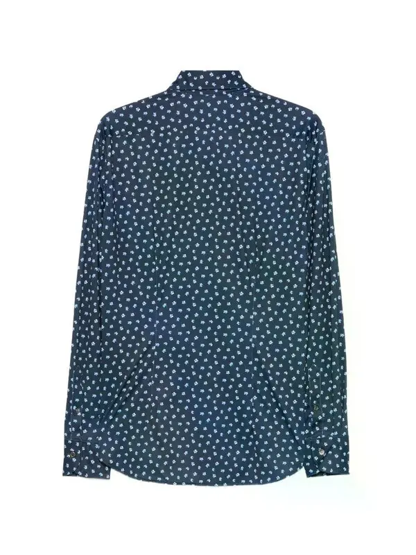 ORIAN Floral-print Long-sleeve Shirt