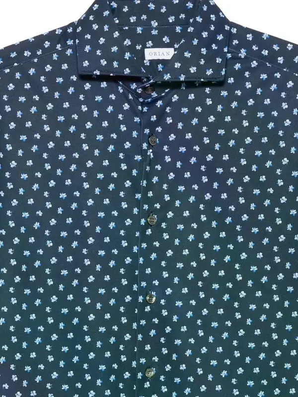 ORIAN Floral-print Long-sleeve Shirt