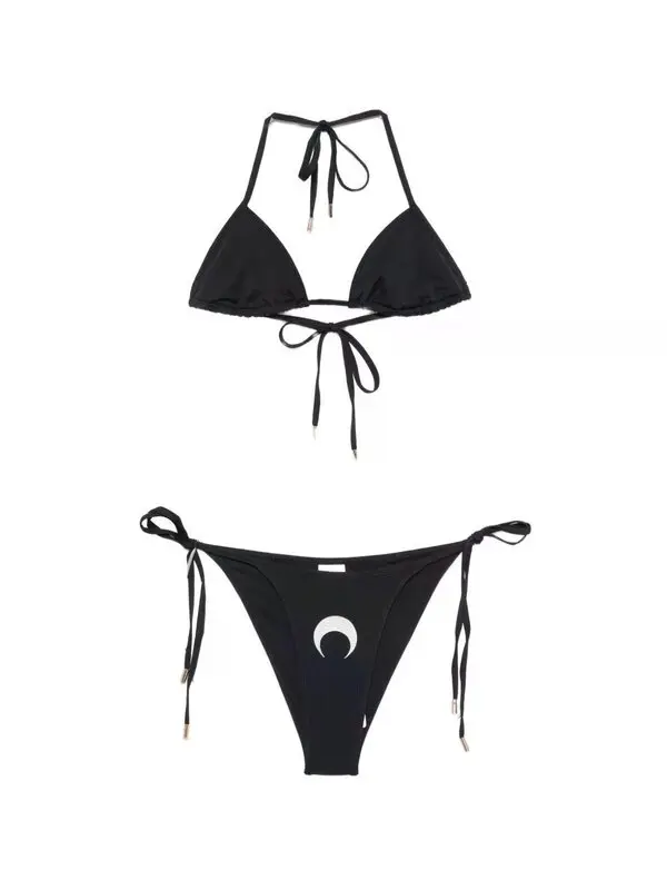 MARINE SERRE Crescent Moon Bikini - Black