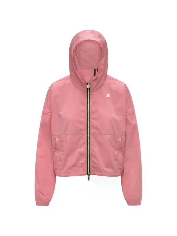 K-WAY Zip-up Cropped Jacket - Pink