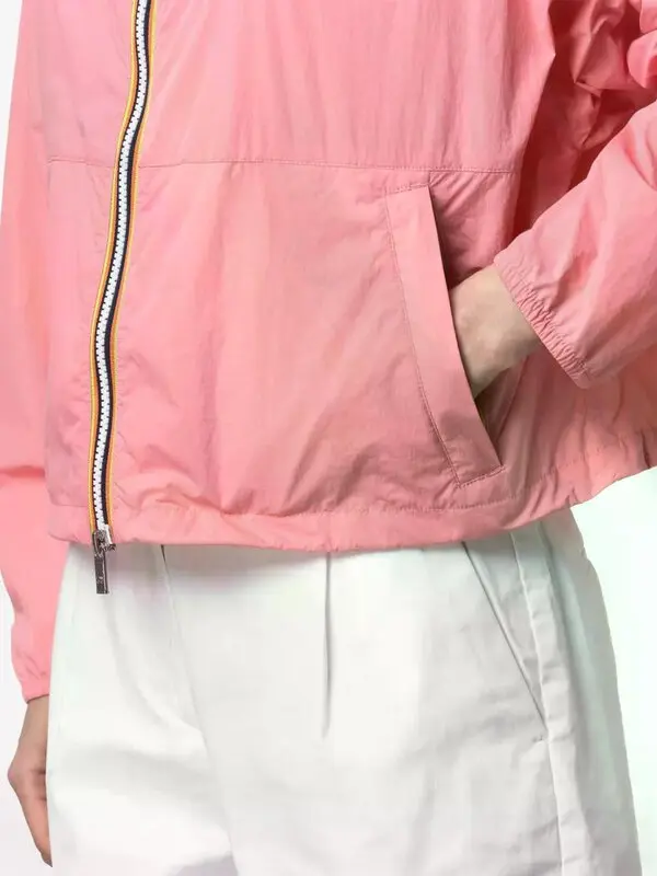K-WAY Zip-up Cropped Jacket - Pink