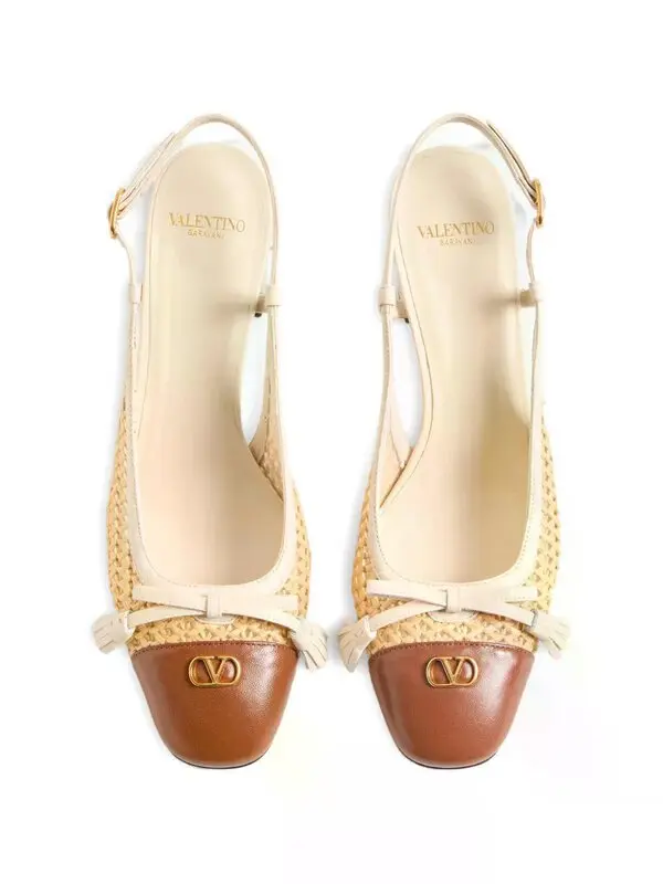 Valentino Garavani Slingback Sandals - Neutrals