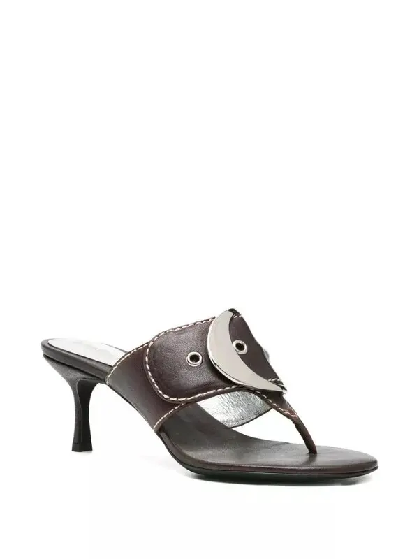 Jeffrey Campbell Solani Buckle-detail Sandals - Brown