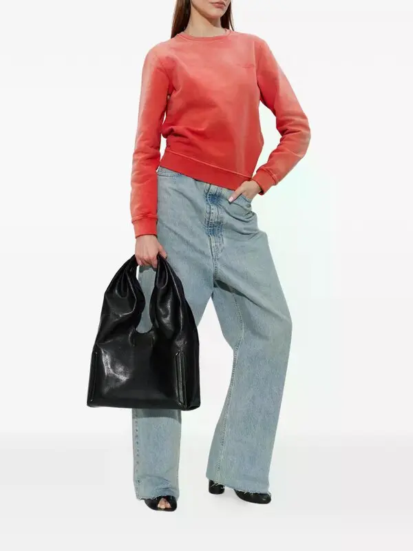 MAISON MARGIELA Logo-embroidered Cotton Sweatshirt