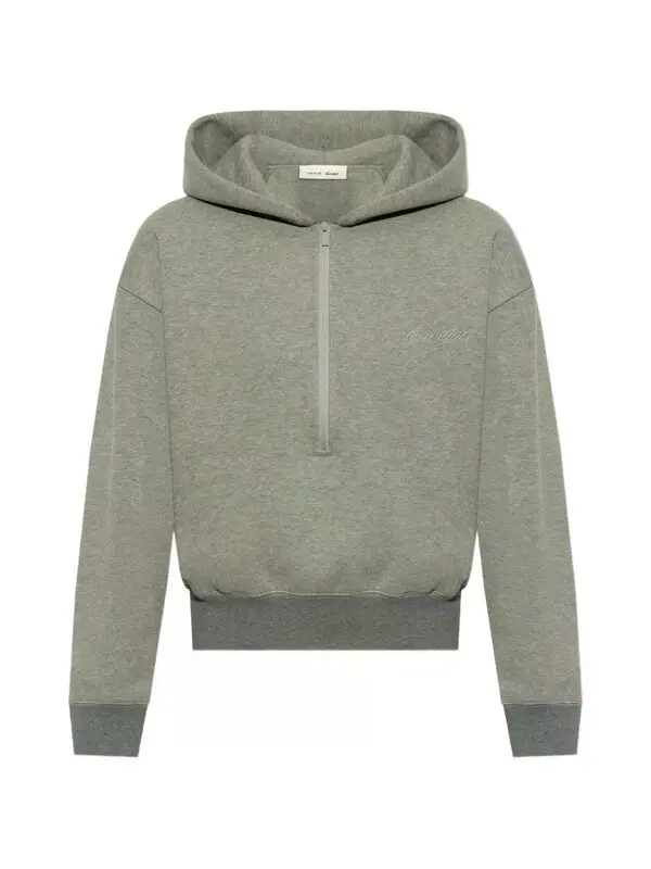 Fear Of God Logo-patch Hoodie - Grey