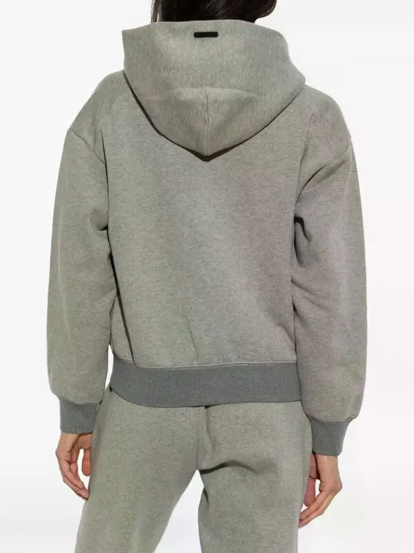 Fear Of God Logo-patch Hoodie - Grey