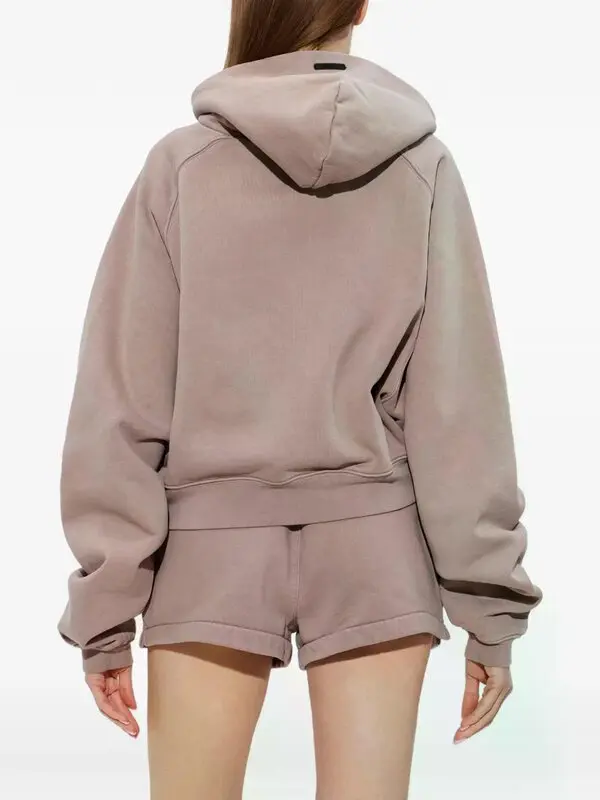 Fear Of God Logo-print Hoodie - Neutrals