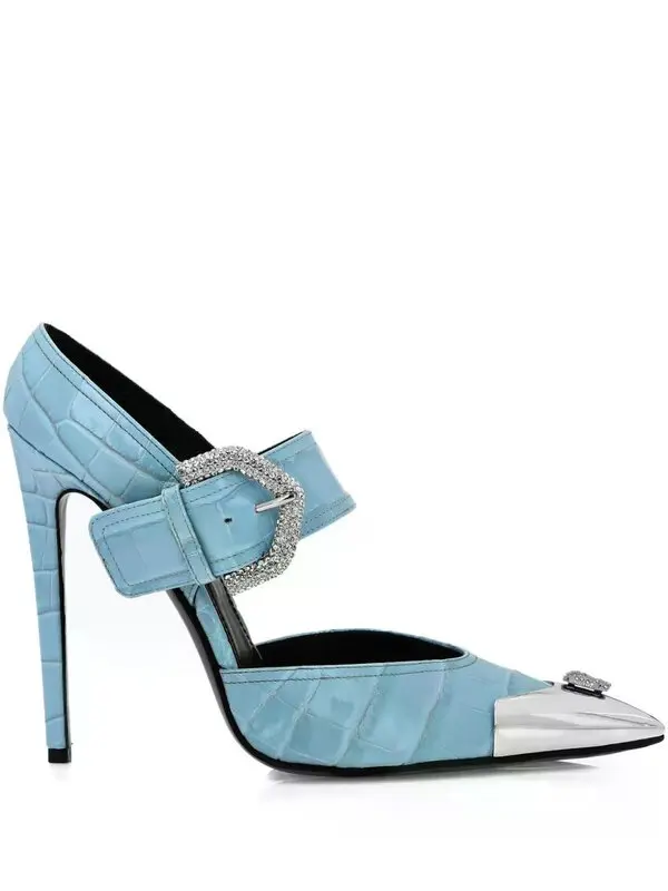 Philipp Plein Crocodile-embossed Pumps