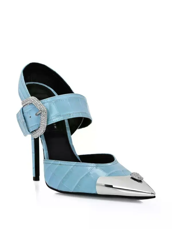 Philipp Plein Crocodile-embossed Pumps