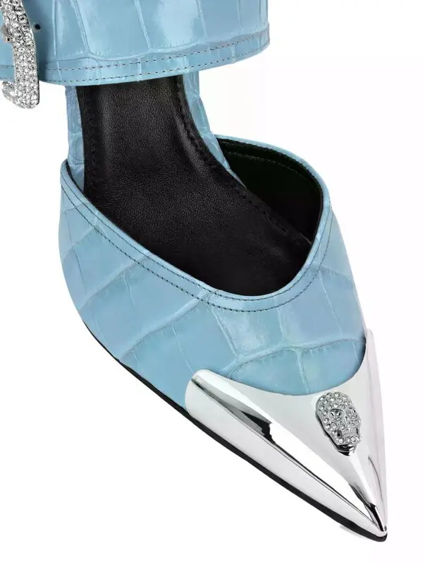 Philipp Plein Crocodile-embossed Pumps