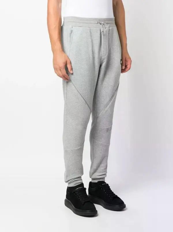 Philipp Plein Constructed Decorative-zip Cotton Track Pants