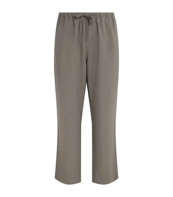 FRAME Wool Easy Wide-leg Trousers