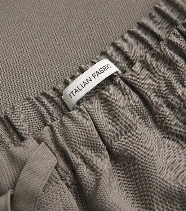 FRAME Wool Easy Wide-leg Trousers
