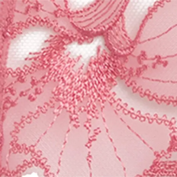 FLEUR DU MAL Lace Harper Suspender Belt - Pink