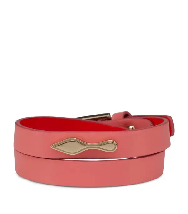 CHRISTIAN LOUBOUTIN Bettina Leather Bracelet - Pink